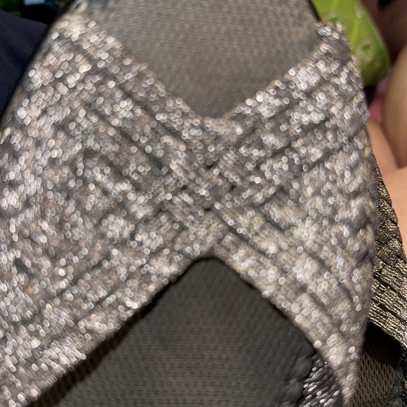 bernie mev. | Shoes | Nwob Bernie Mev Brighton Silver Woven Sz 4 Wedge ...